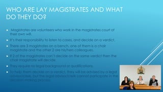 Lay magistrates powerpoint | PPTX