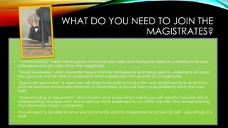 Lay magistrates powerpoint | PPTX