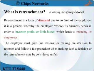 Lay off and retrenchment | PDF