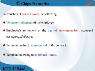Lay off and retrenchment | PDF