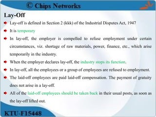 Lay off and retrenchment | PDF