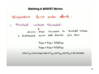 Layout of current mirror by taking some example | PPT