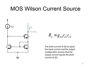 Layout of current mirror by taking some example | PPT