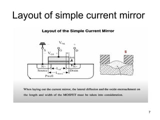 Layout of current mirror by taking some example | PPT