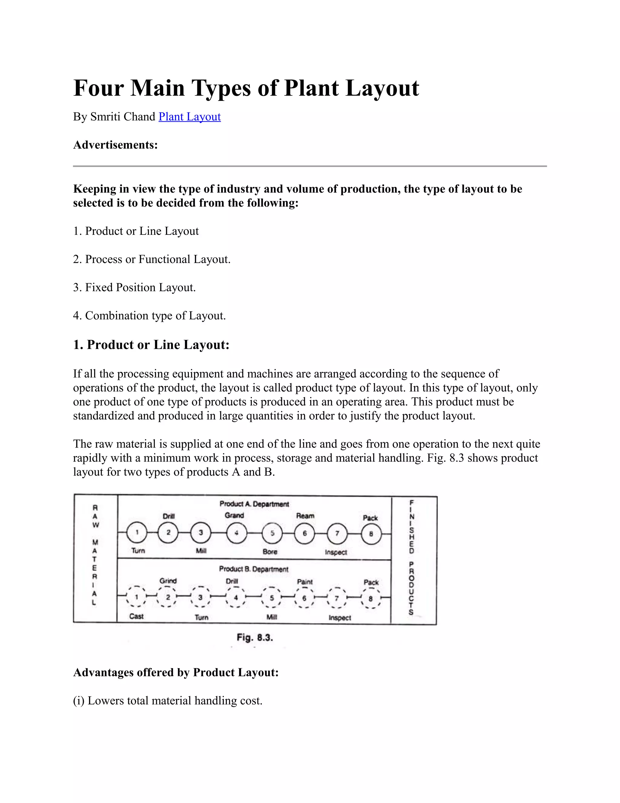 Different types of Production Layout | DOC