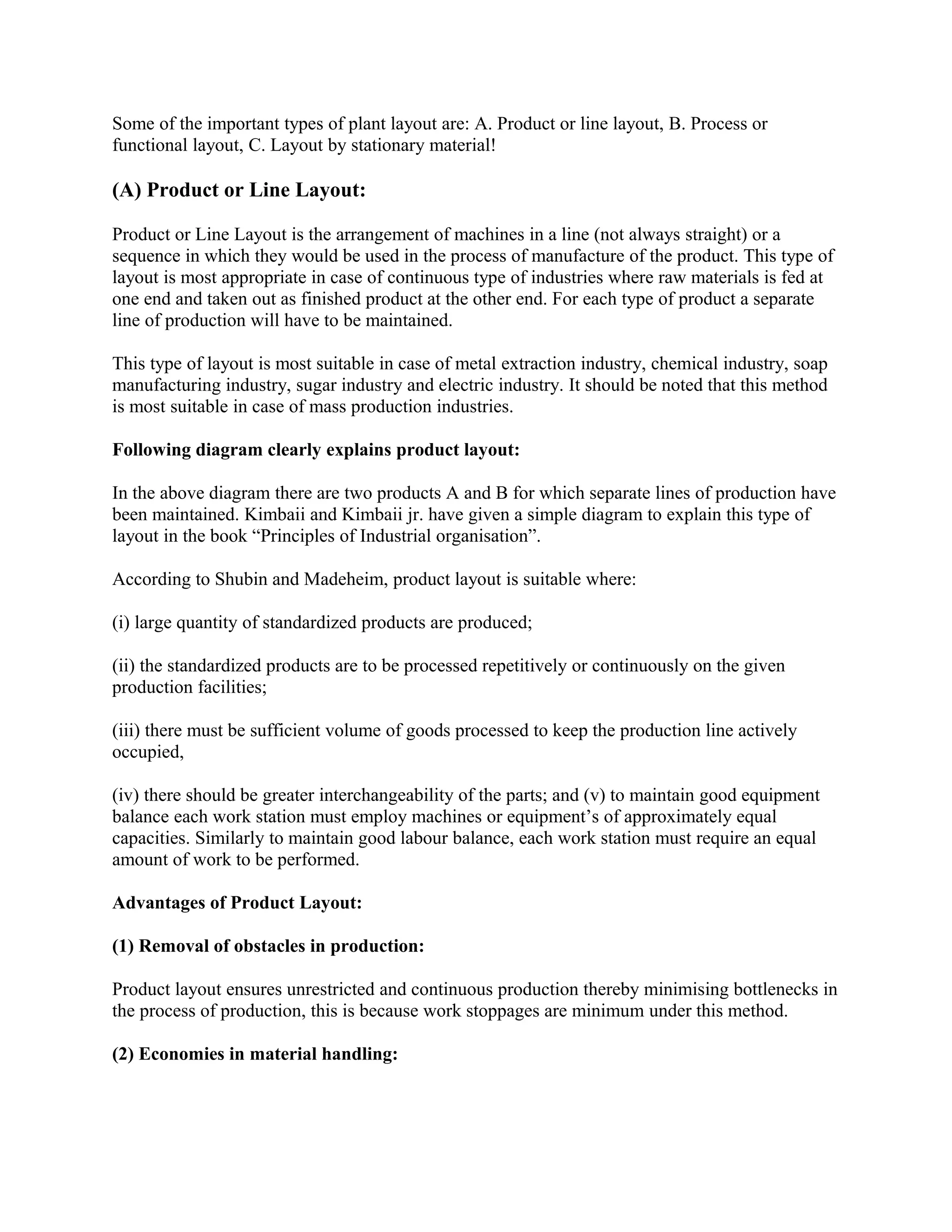 Different types of Production Layout | DOC