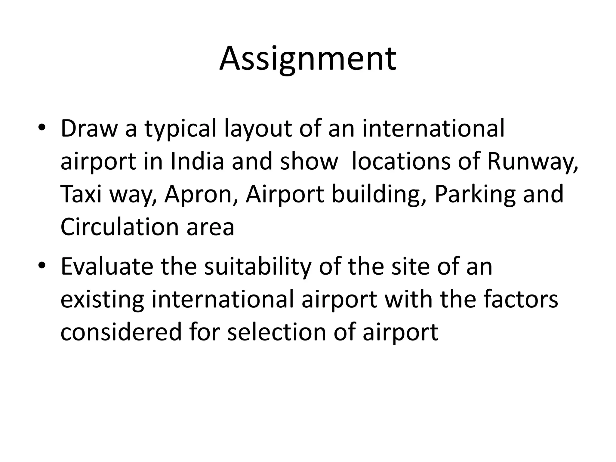 Layout of Airport Planning | PPTX