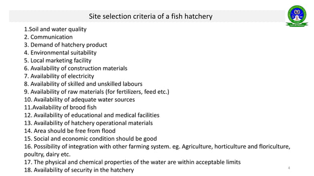 Layout of Prawn Hatchery in DFO Rajshahi | PPT