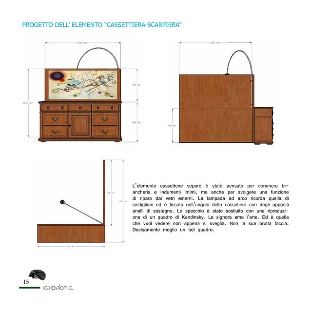 Esempio di studio degli spazi d'arredo per strutture turistiche | PDF