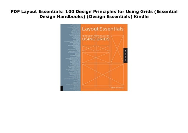 PDF Layout Essentials: 100 Design Principles for Using Grids (Essent…