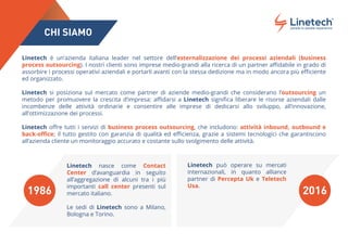 Linetech Italia Contact center di Milano si presenta | PDF