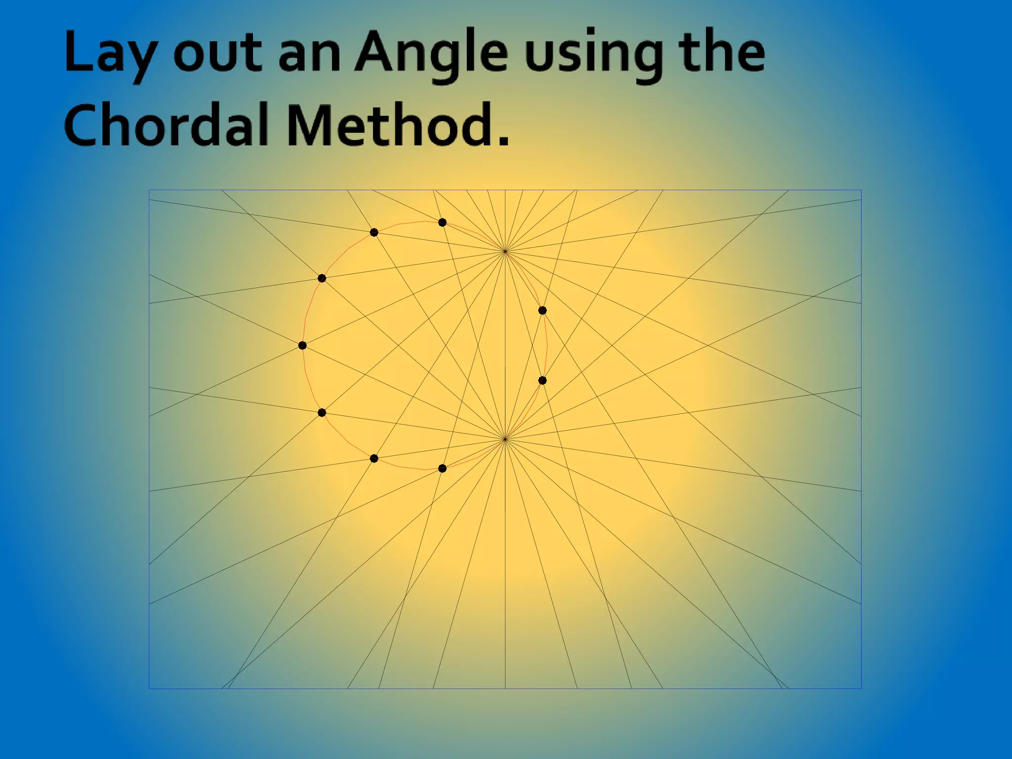 Lay out an angle using the chordal method | PPT