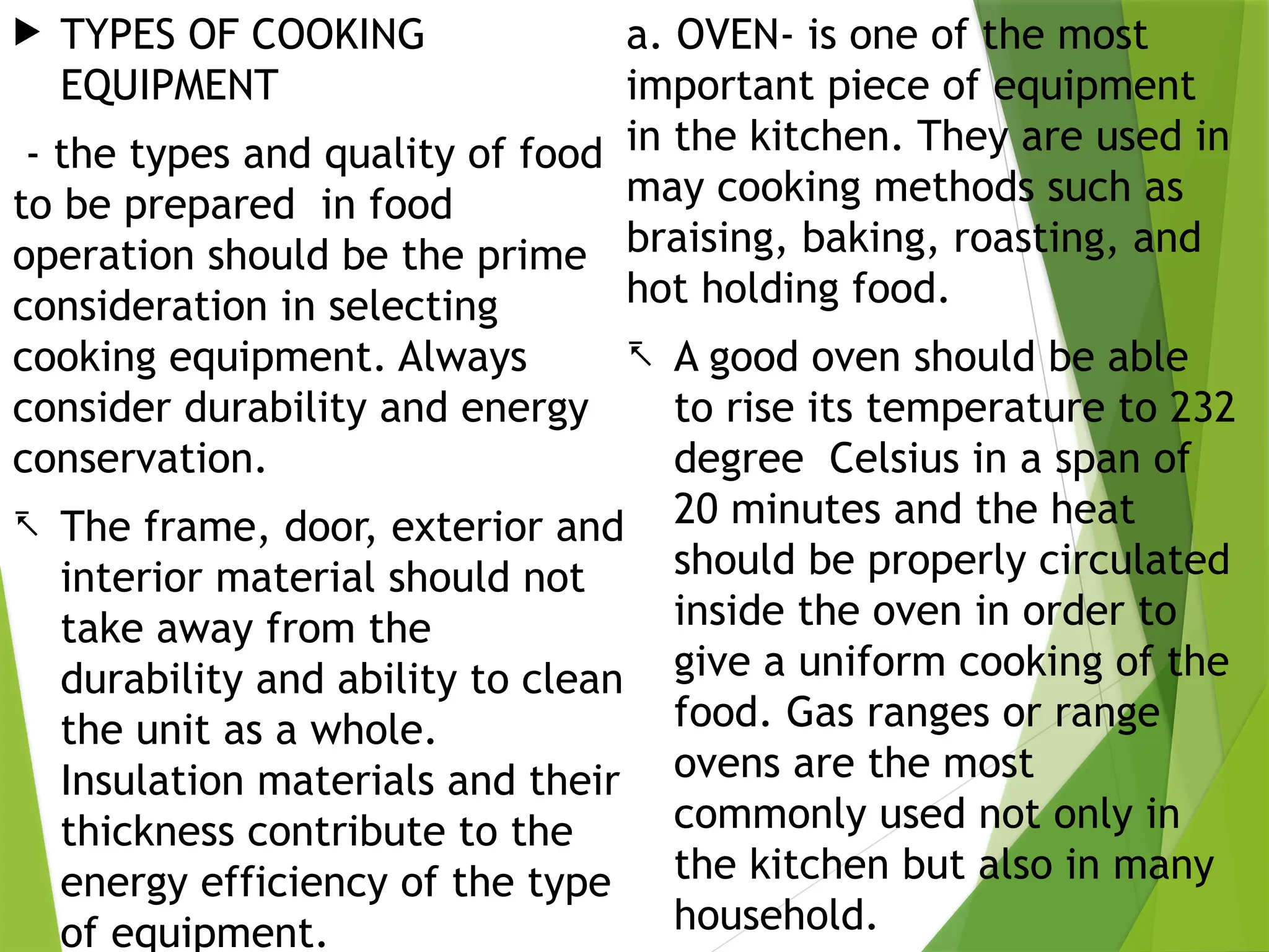 FOOD ESTABLISHMENTS FACILITES, LAY OUT AND DESIGN | PPTX