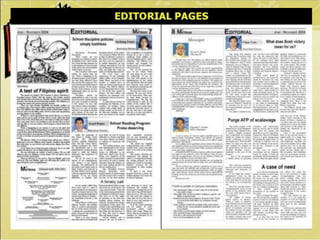 Newspaper Editorial Page Layout