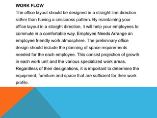 Layout and planning of front office | PPTX