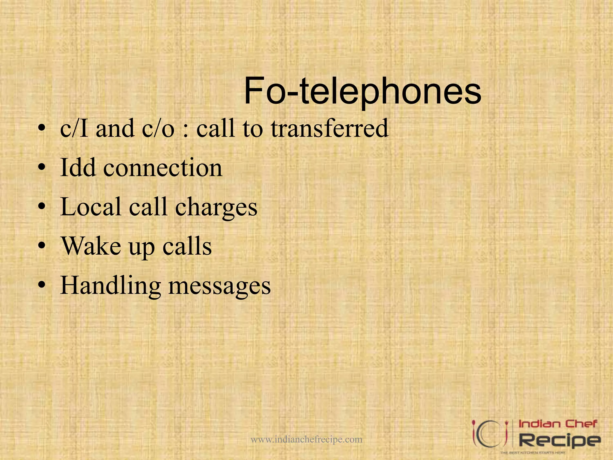 LAYOUT AND SECTIONS OF FRONT OFFICE | PPTX