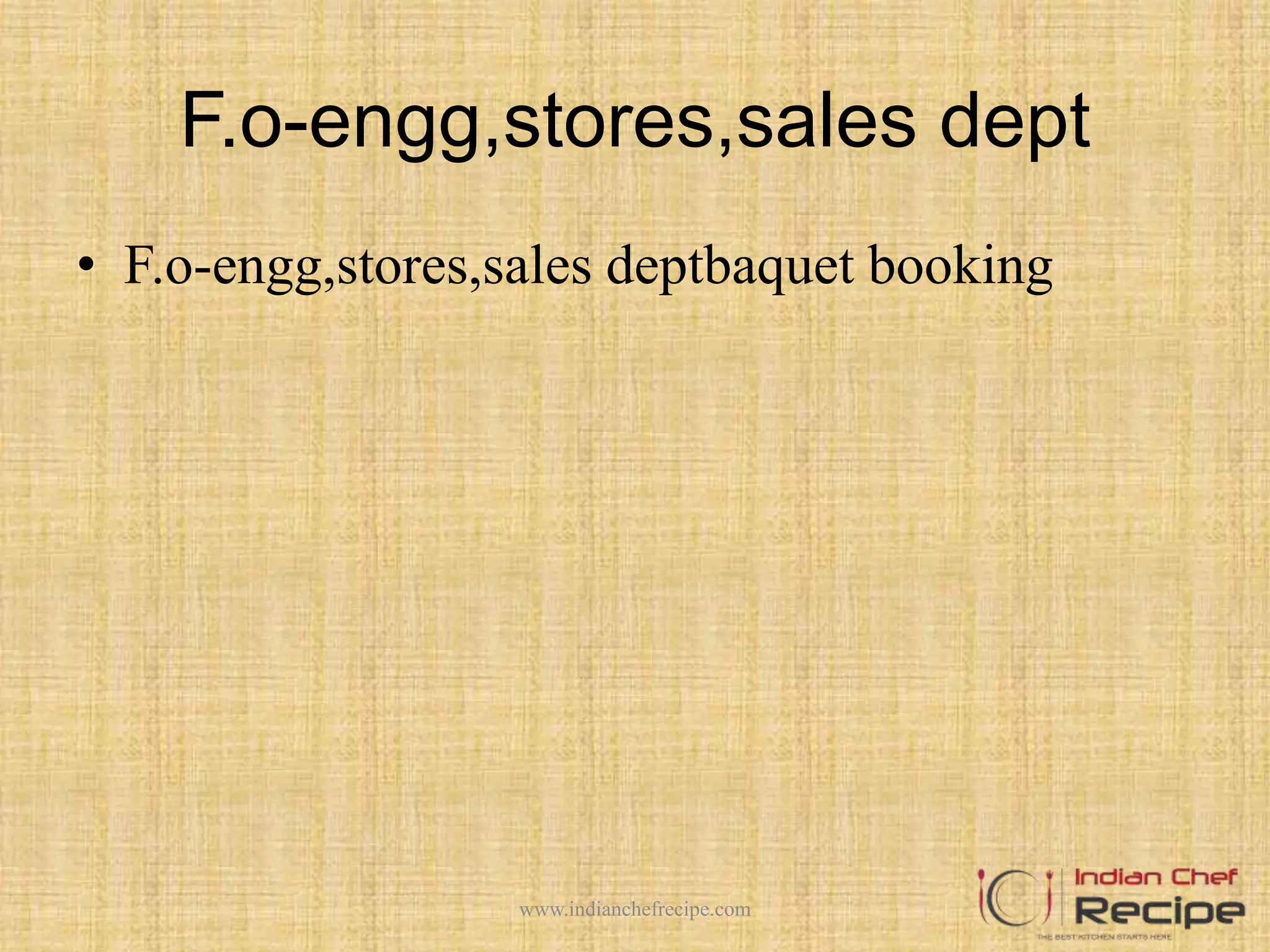 LAYOUT AND SECTIONS OF FRONT OFFICE | PPTX