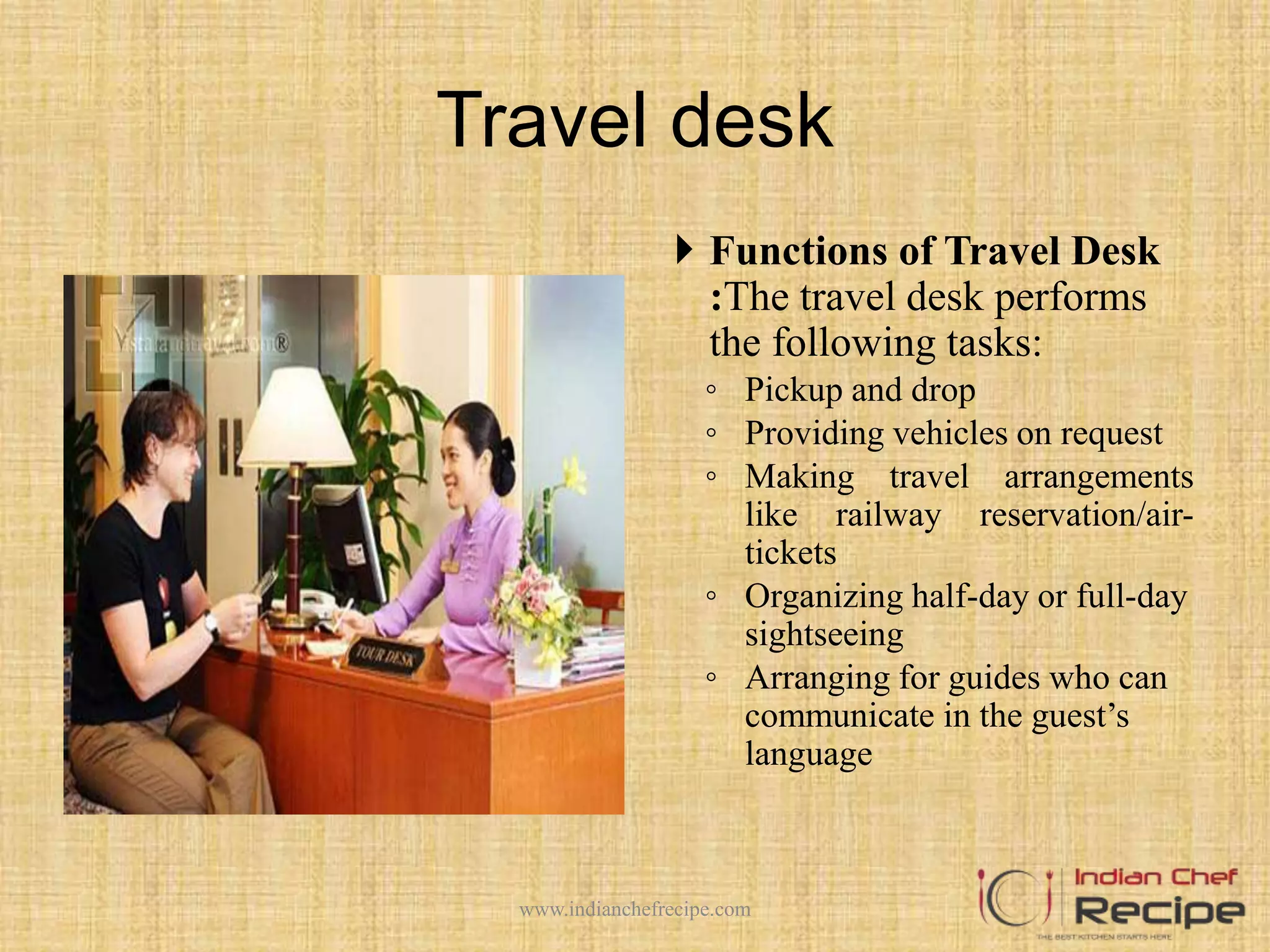 LAYOUT AND SECTIONS OF FRONT OFFICE | PPTX