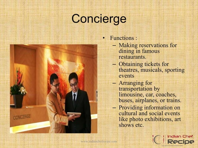 LAYOUT AND SECTIONS OF FRONT OFFICE | PPTX | Hospitality Industry ...
