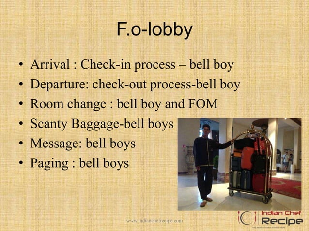 LAYOUT AND SECTIONS OF FRONT OFFICE | PPTX | Hospitality Industry ...