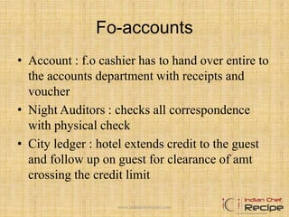 LAYOUT AND SECTIONS OF FRONT OFFICE | PPTX