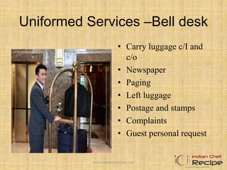 LAYOUT AND SECTIONS OF FRONT OFFICE | PPTX