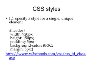 Layout & css lecture | PPT