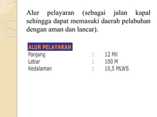 Layout fasilitas pelabuhan belawan | PPTX