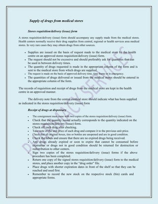 Layout for medicine store | DOCX