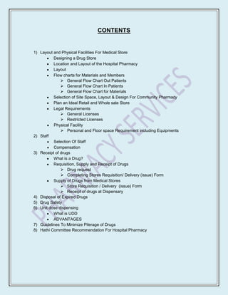 Layout for medicine store | DOCX