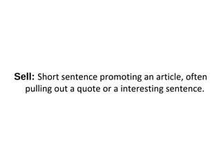 Layout glossary | PPT