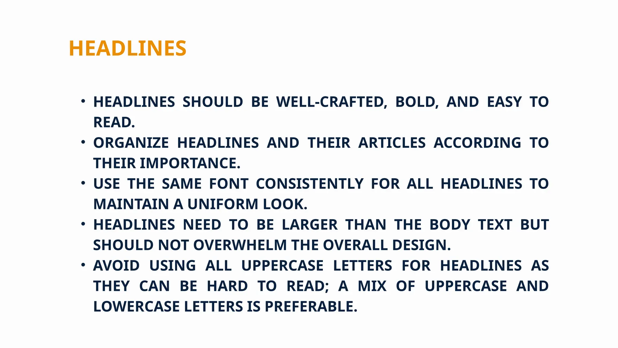 a ppt about the parts of a newsletter and basic graphic design ...