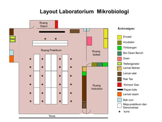 Layout dan design tata tuang Lab Biologi.ppt