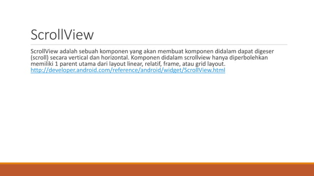 Layout, listview, gridview, and adapter | PPT