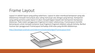 Layout, listview, gridview, and adapter | PPT