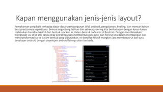 Layout, listview, gridview, and adapter | PPT