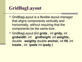 Layout managementand event handling | PPT