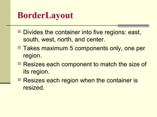 Layout managementand event handling | PPT