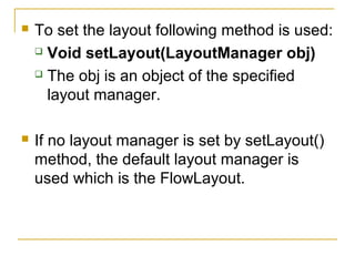 Layout manager | PPT