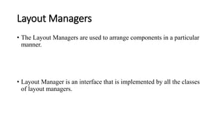 LayoutManager_Lec1.pptx | Programming Languages | Computing