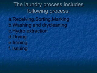 Layout of housekeeping dept. with explanation | PPT