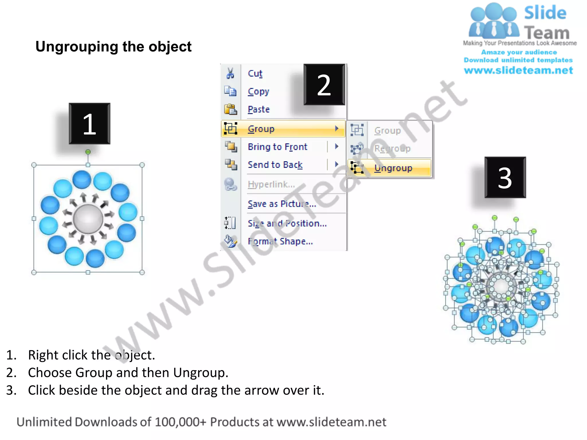 Layout of converging 12 steps linear flow cycle chart power point ...