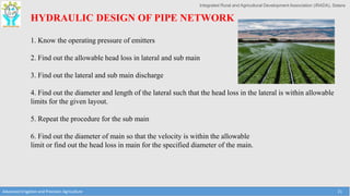 Layout of drip irrigation system | PPTX