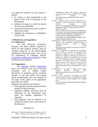 Layout of engineering report tutorsindia.com