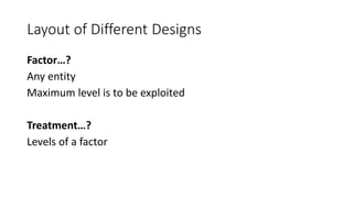 Layout of Agricultural field experiments | PPT