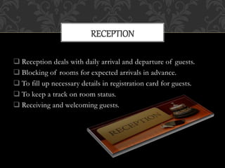 Layout of front office & various sections of FO | PPTX