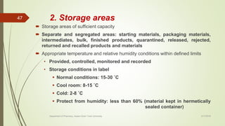 Layout of pharmaceutical building and services | PPTX