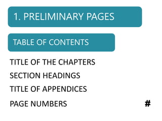 Layout of Ph D Thesis | PPTX