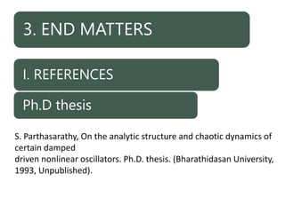 Layout of Ph D Thesis | PPTX