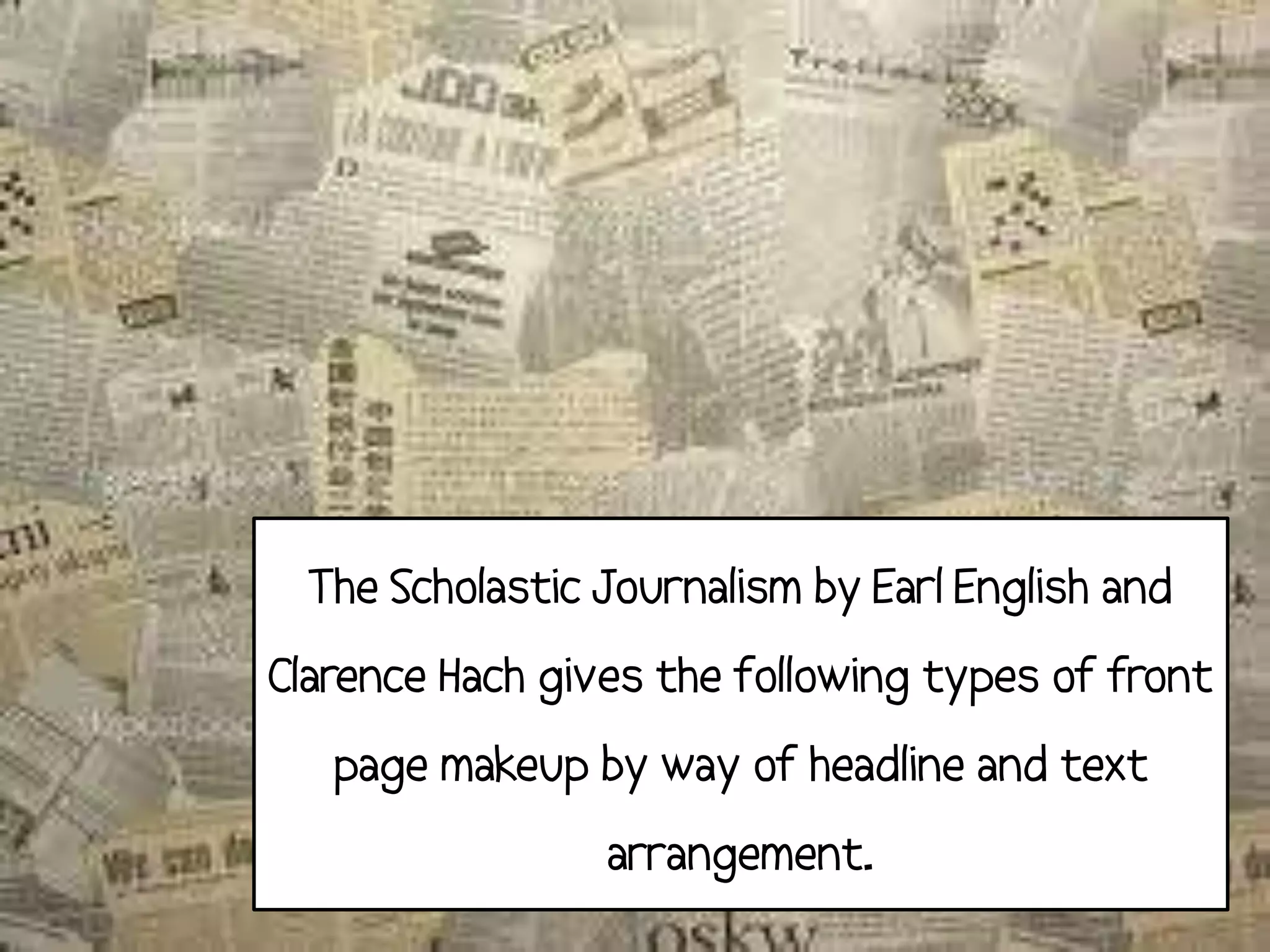 Layout or Makeup Journalism | PPTX